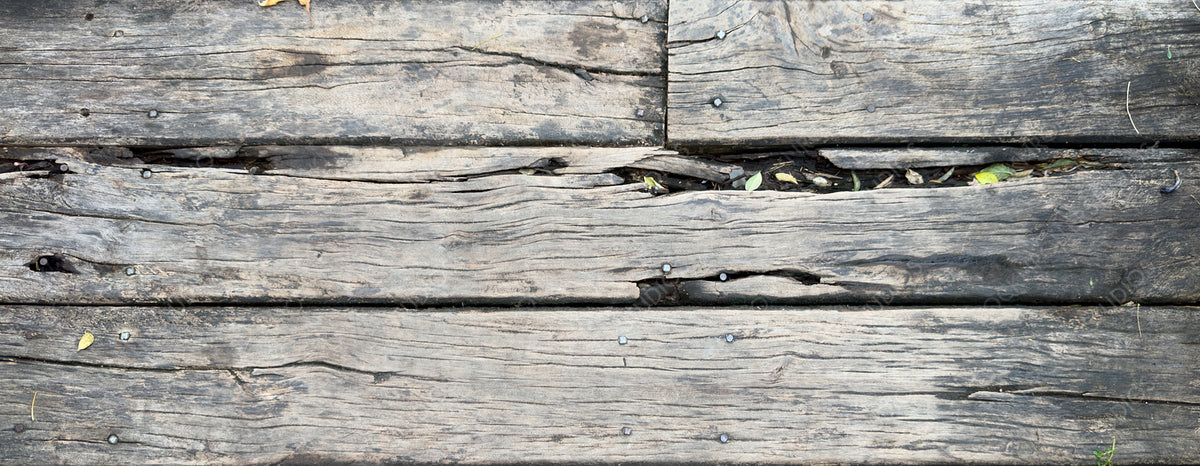 Natural Weathered Banner with copy-space. Premium, Gray Wood Plank Tex ...