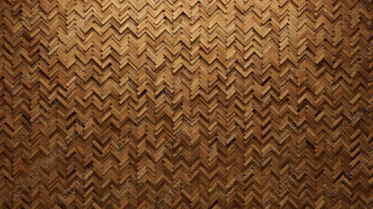 Wood Block Wall background. Mosaic Wallpaper with Light and Dark Timbe ...